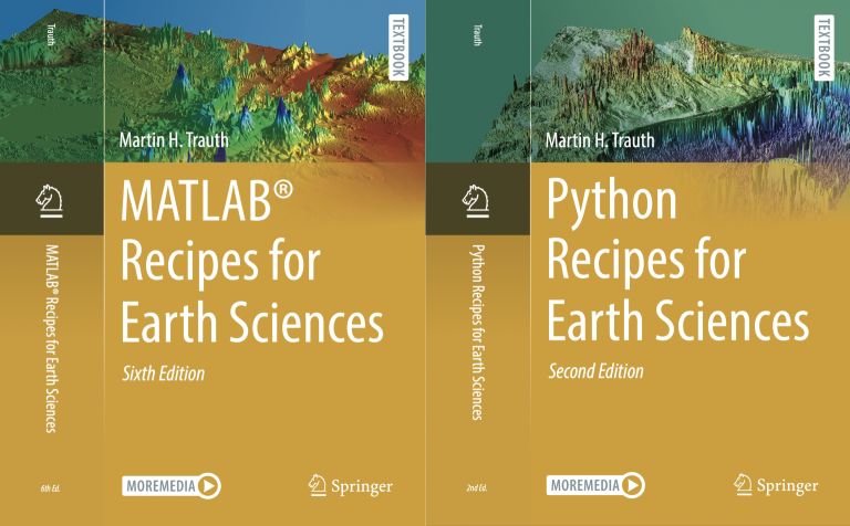 MATLAB and Python Recipes for Earth Sciences – Martin H. Trauth, University of Potsdam, Germany